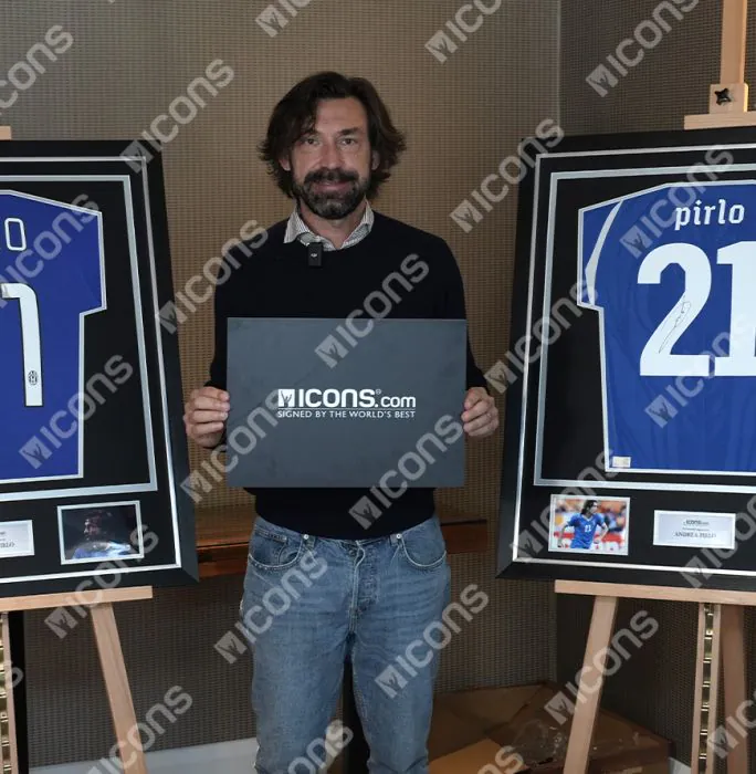 Andrea Pirlo Official UEFA Champions League Back Signed and Framed AC ...