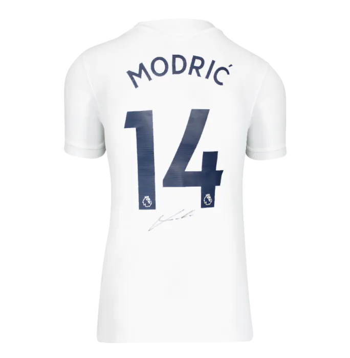 Luka Modric Back Signed Tottenham Hotspur 2021-22 Home Shirt In Classic ...