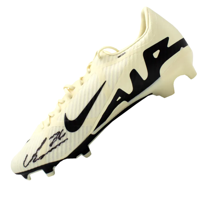 Cole Palmer Signed Nike Mercurial Vapor Boot In Bubble Frame: Option 1