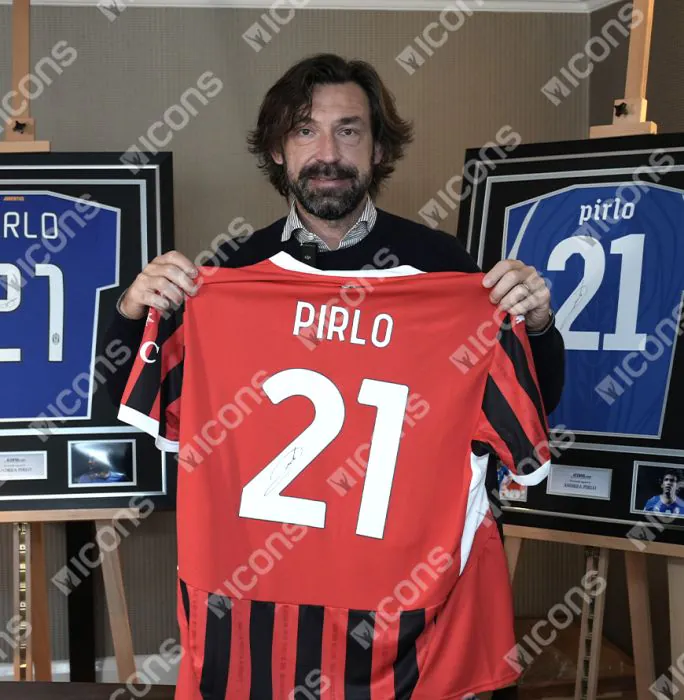 Andrea Pirlo Official UEFA Champions League Back Signed and Framed AC ...