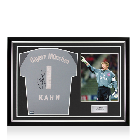 Oliver Kahn Back Signed FC Bayern Munich 2003-04 Goalkeeper Shirt In ...
