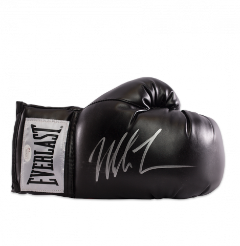 Mike Tyson Black Signed Gold Everlast Boxing Glove Mike Tyson Black Signed Gold Everlast Boxing Glove