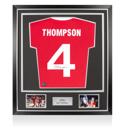 Phil Thompson Back Signed Liverpool 1978 Home Shirt In Classic Frame