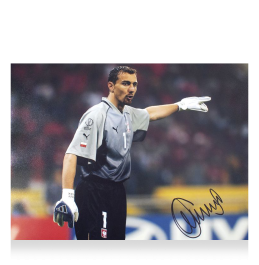 Jerzy Dudek Signed Poland Photo: 2002 FIFA World Cup