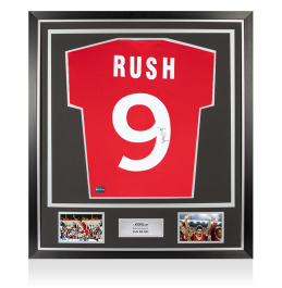 Ian Rush Back Signed Liverpool 1984 Home Shirt In Classic Frame