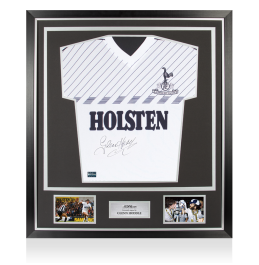 Glenn Hoddle Front Signed Retro Tottenham Hotspur Home Shirt In Classic ...