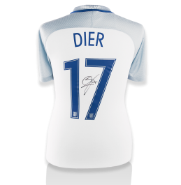 Eric Dier England Back Signed 2016-17 Home Shirt