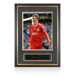 Fernando Torres Signed Plaque and Photo Frame: Liverpool FC Legend