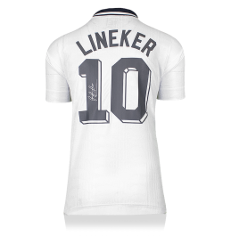 Gary Lineker Back Signed Tottenham Hotspur 1991-92 Home Shirt
