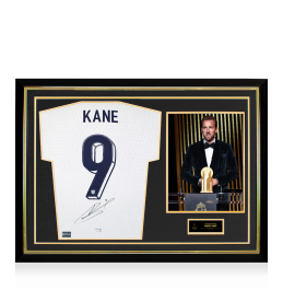 Harry Kane Official Ballon d'Or™ Back Signed and Hero Framed England ...