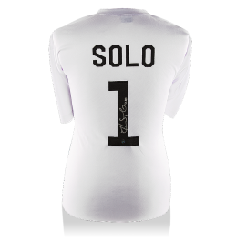 Hope Solo Back Signed Team USWNT Goalkeeper Shirt