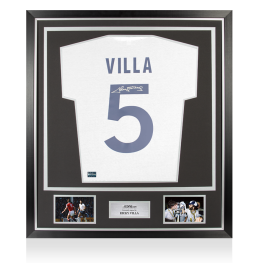 Ricky Villa Back Signed Tottenham Hotspur 1981 Home Shirt In Classic Frame