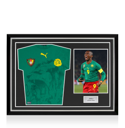 Samuel Eto’o Front Signed Cameroon 2006-08 Home Shirt: Signed On The ...