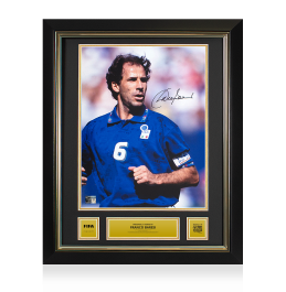 Franco Baresi Official 1994 FIFA World Cup™ Signed and Framed Italy Photo