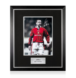 Eric Cantona Signed Manchester United Photo In Premium Photo Frame: The ...