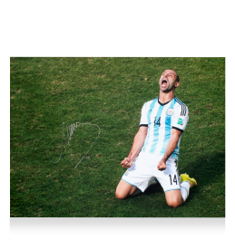 Javier Mascherano Signed Argentina Photo: 2014 FIFA World Cup Victory ...
