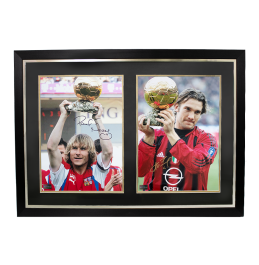 Pavel Nedved Czech Republic & Andriy Shevchenko AC Milan Signed Photos ...