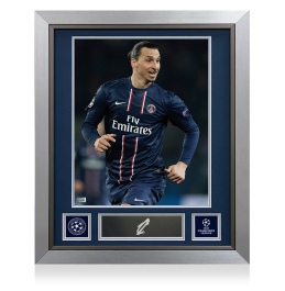 Zlatan Ibrahimovic Official UEFA Champions League Signed Plaque and ...