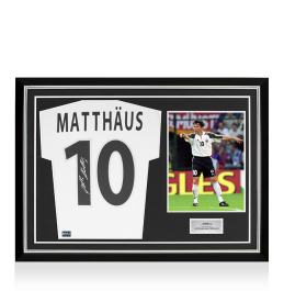 Lothar Matthaus Back Signed Germany 2000-02 Home Shirt In Hero Frame ...