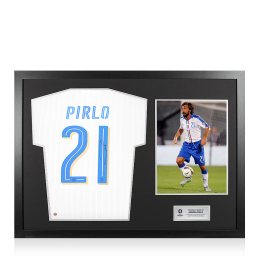 Andrea Pirlo Official UEFA EURO 2024 Back Signed and Hero Framed Italy ...