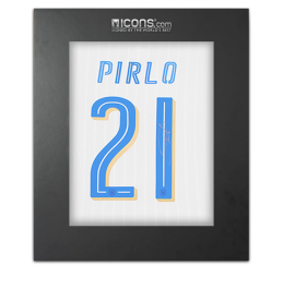 Andrea Pirlo Back Signed Signed Italy 2016 Away Shirt