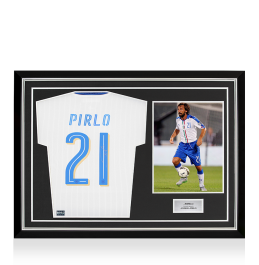 Andrea Pirlo Back Signed Signed Italy 2016 Away Shirt