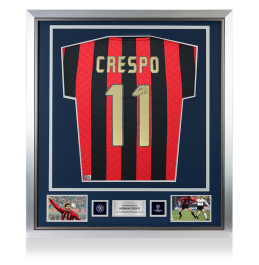 Hernan Crespo Official UEFA Champions League Back Signed and Framed AC ...