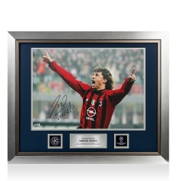 Hernan Crespo Official UEFA Champions League Signed and Framed AC Milan ...