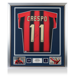 Hernan Crespo Official UEFA Champions League Back Signed and Framed AC ...