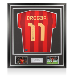 Didier Drogba Back Signed Galatasaray 2013-14 Third Shirt In Classic Frame