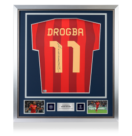 Didier Drogba Official UEFA Champions League Back Signed and Framed ...