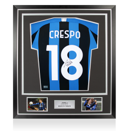 Hernan Crespo Back Signed Internazionale 2019-20 Home Shirt with Fan ...