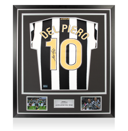 Alessandro Del Piero Back Signed Juventus 2010-11 Home Shirt with Fan ...