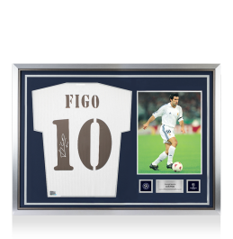 Luis Figo Official UEFA Champions League Back Signed and Hero Framed ...