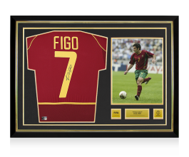 Luis Figo Official 2002 FIFA World Cup™ Back Signed and Hero Framed ...