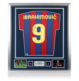 Zlatan Ibrahimovic Official UEFA Champions League Back Signed and ...