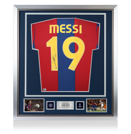 Lionel Messi Official UEFA Champions League Official Back Signed and ...