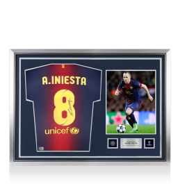 Andres Iniesta Official UEFA Champions League Back Signed and Hero ...