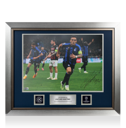 Lautaro Martinez Official UEFA Champions League Signed and Framed ...