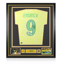 Endrick Official 2026 FIFA World Cup™ Back Signed and Framed Brazil ...