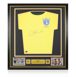 Zico Official 1970 FIFA World Cup™ Front Signed and Framed Brazil Retro ...