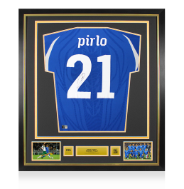 Andrea Pirlo Official 2010 FIFA World Cup™ Back Signed and Framed Italy ...