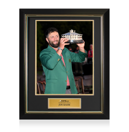 UNSIGNED Jon Rahm Masters Trophy Framed Photo - The 2023 Masters Winner
