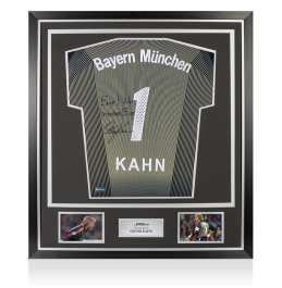 Oliver Kahn Back Signed Bayern Munich 2003-04 Goalkeeper Shirt - Eier ...