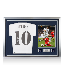 Luis Figo Official UEFA Champions League Back Signed and Hero Framed ...