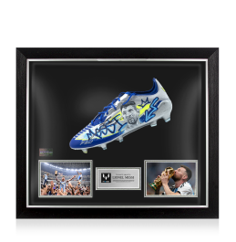 Lionel Messi Signed Murwalls Silver Boot: Limited Edition In Bubble Frame