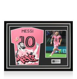 Lionel Messi Back Signed Inter Miami Shirt: Murwalls Limited Edition 1/ ...
