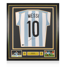 Lionel Messi Official 2014 FIFA World Cup™ Back Signed and Framed ...