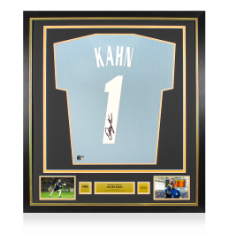 Oliver Kahn Official FIFA World Cup™ Back Signed and Framed Germany ...