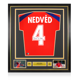 Pavel Nedved Official 2002 FIFA World Cup™ Back Signed and Framed Czech ...